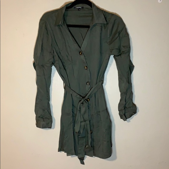 Roly Poly | Dresses | Rolypoly Green Buttonup Dress | Poshmark